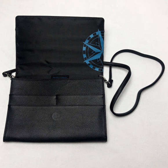 Disney | Bags | Disney Adventure Shoulder Bag Black Compass Bag ...
